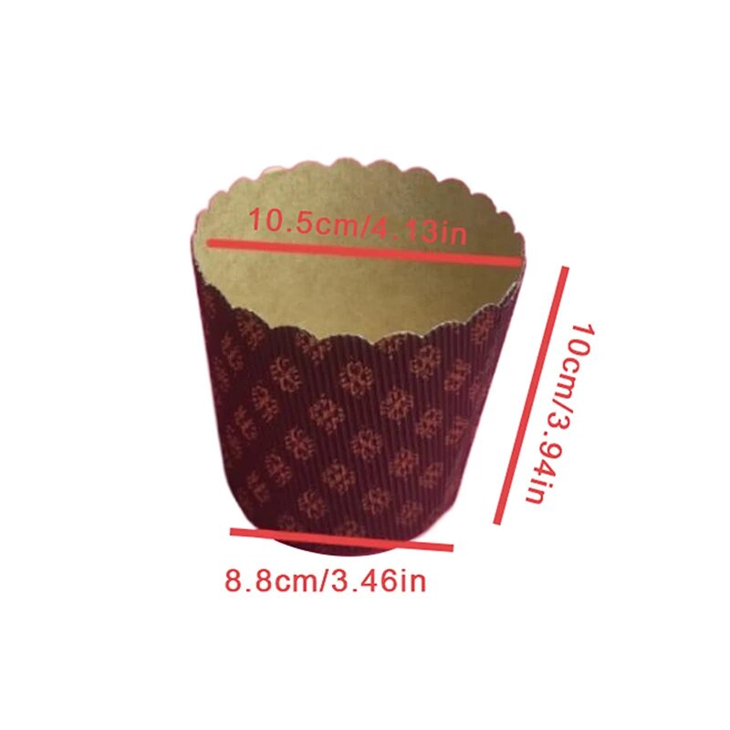 Бумажные формы для кексов 10.5х8.8х10см, Цвет: 4inch