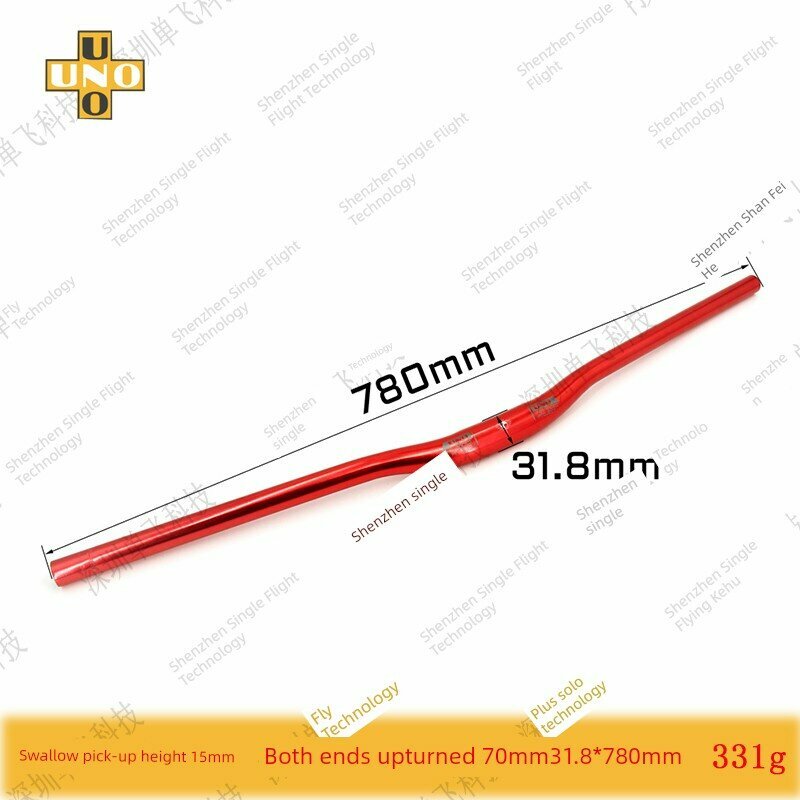 Руль для горного велосипеда UNO, из алюминиевого сплава, удлиненный, для даунхилла, аксессуары для велосипедных рулей,