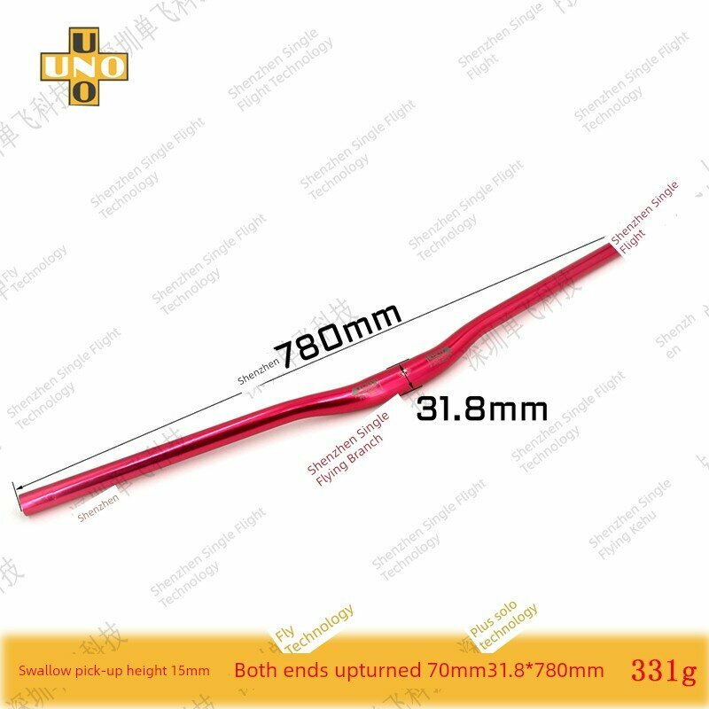 Руль для горного велосипеда UNO, из алюминиевого сплава, удлиненный, для даунхилла, аксессуары для велосипедных рулей,