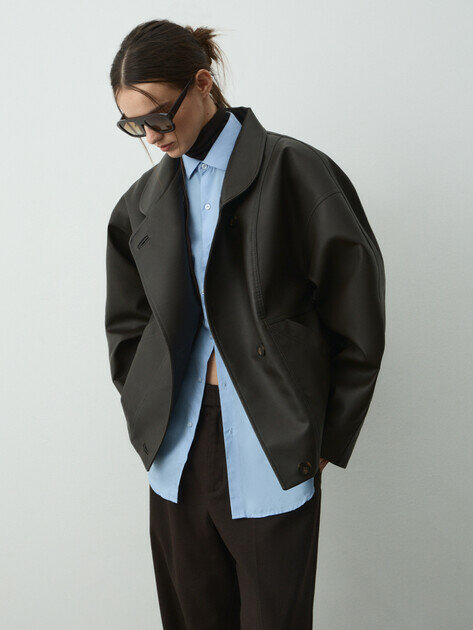 Куртка кожаная