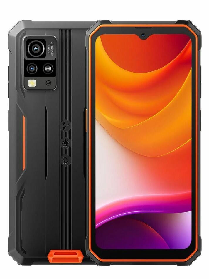 Смартфон Blackview BV4800 SE 4/64Gb, оранжевый / Orange / Android 15