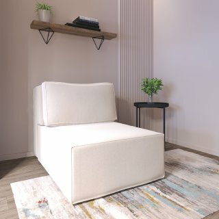 Кресло кровать раскладное без подлокотников, обивка велюр, кресло лофт