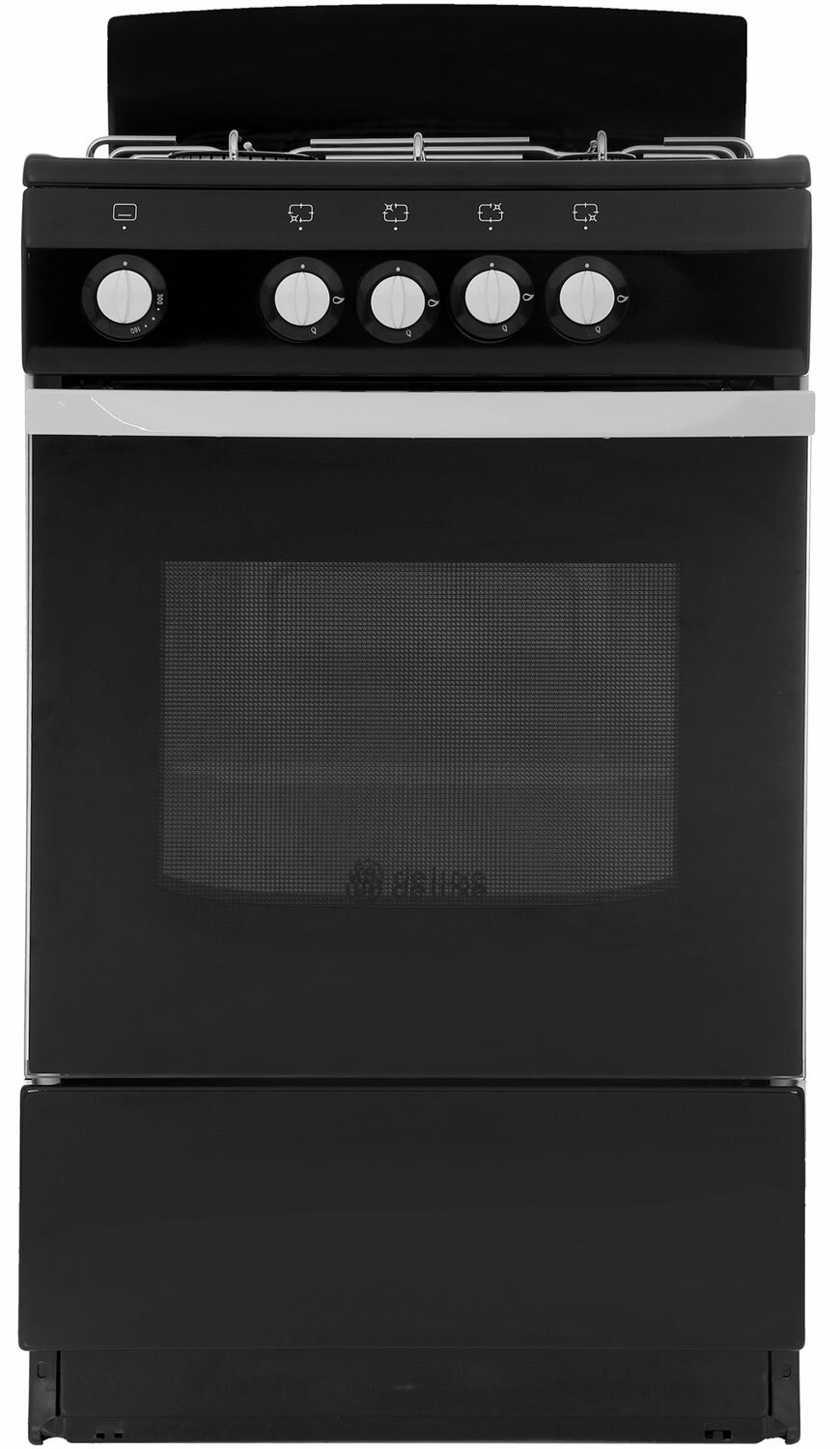 Газовая плита De luxe 5040.38 г 50 см, 43 л, 4 конфорки, черный