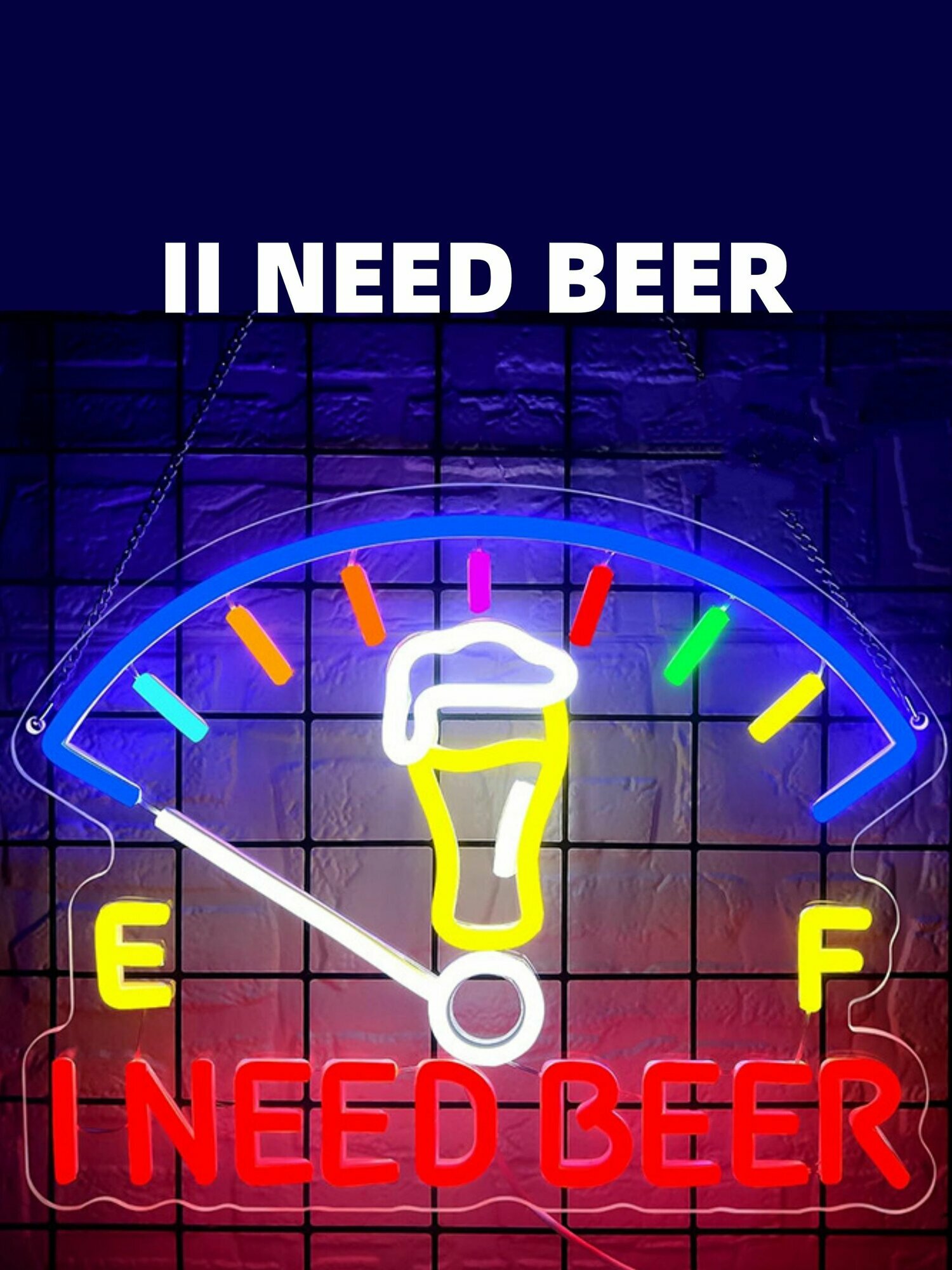 Неоновые огни, пиво в баре