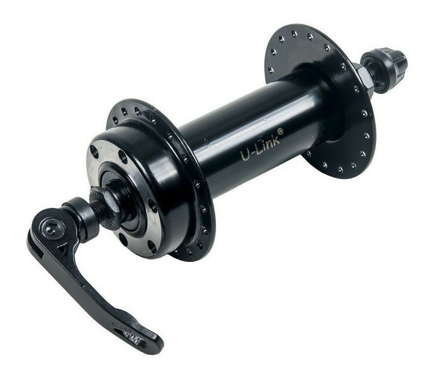Втулка передняя U-Link GL-A42F-QR Disc, для Fat Bike, крепление под диск 6 болтов, на 36 спиц, OLD 135 мм