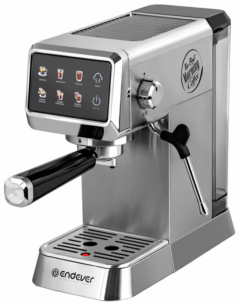 Кофеварка рожковая Endever Costa-1088, стальной