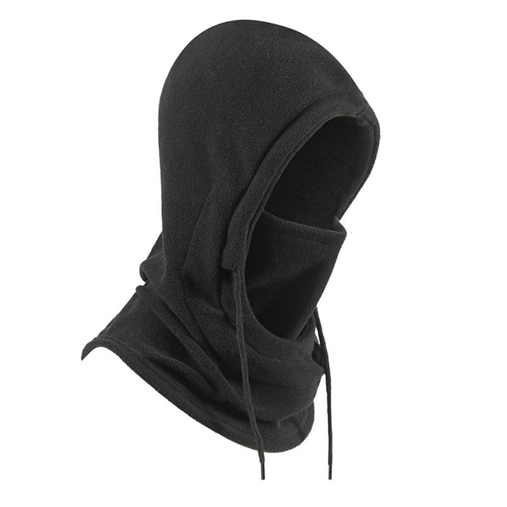 Зимняя шапка-балаклава, Черный