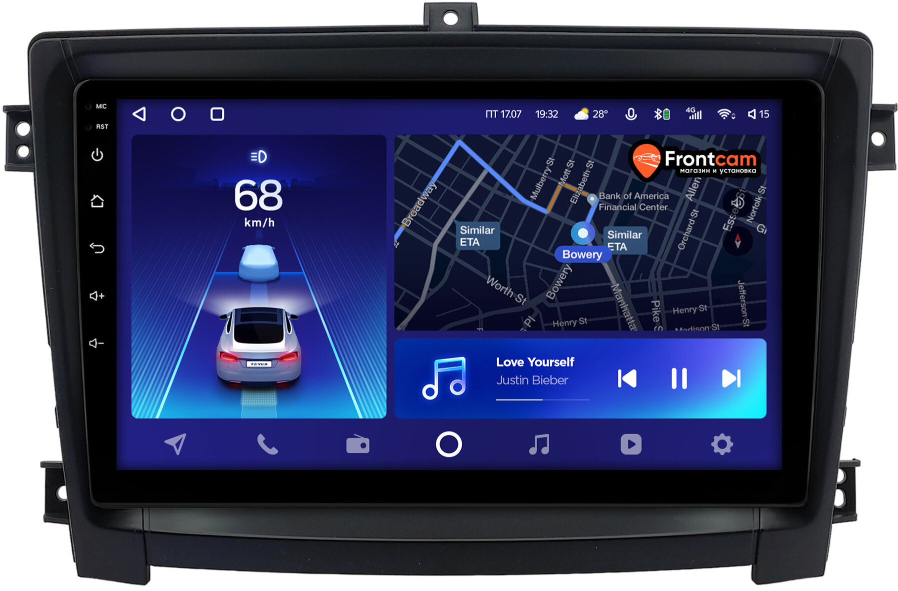 Штатная магнитола Teyes CC2 PLUS 6/128 10" RM-10-0321 Hawtai Boliger 2011-2020 Android 10 (4G-SIM, DSP, QLed)