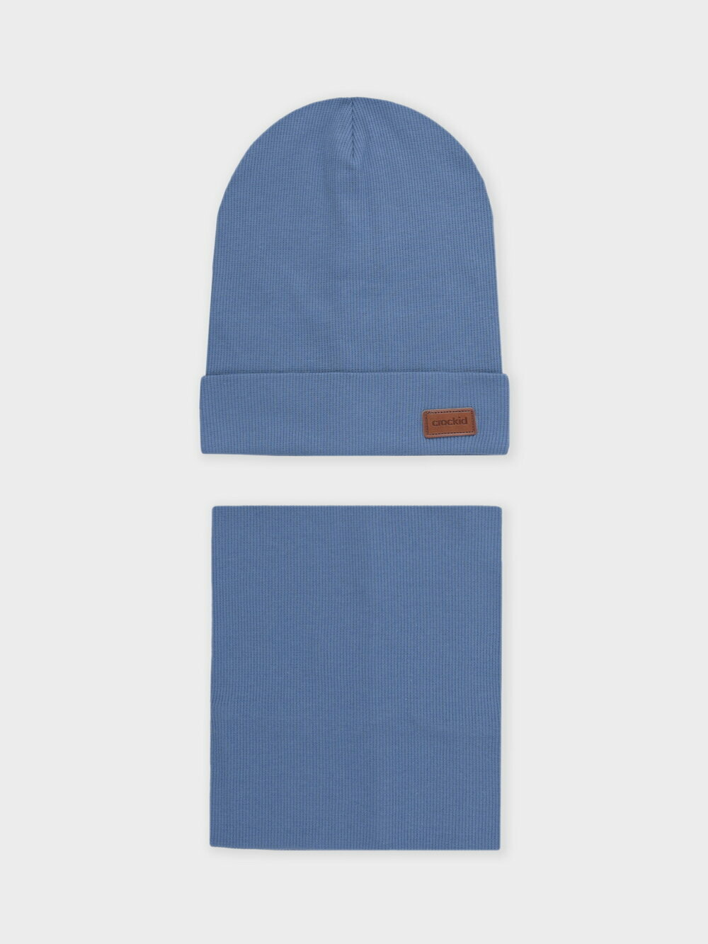 Комплект с головным убором хлопковый, шапка и снуд для мальчика для мальчиков