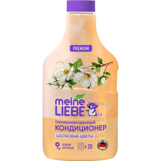Кондиционер-ополаскиватель для белья Meine Liebe Шелковые цветы, концентрированный, 800 мл