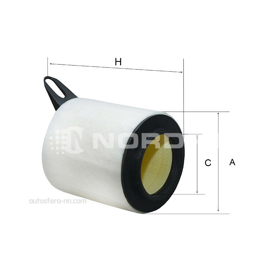 NORDFIL AN1279 Фильтр воздушный BMW 1 (E81 E82 E87 E88) 3 (E90 E91 E92 E93) X1 (E84)