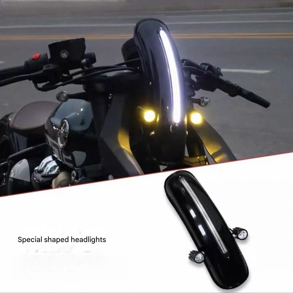 Используйте фару BENDA Napoleonbob 250 в сборе, светодиодная фара для мотоцикла, супер яркая, 70 В, аксессуары на заказ