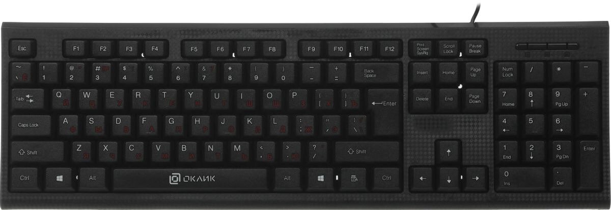 Клавиатура Oklick 120M black Standard USB