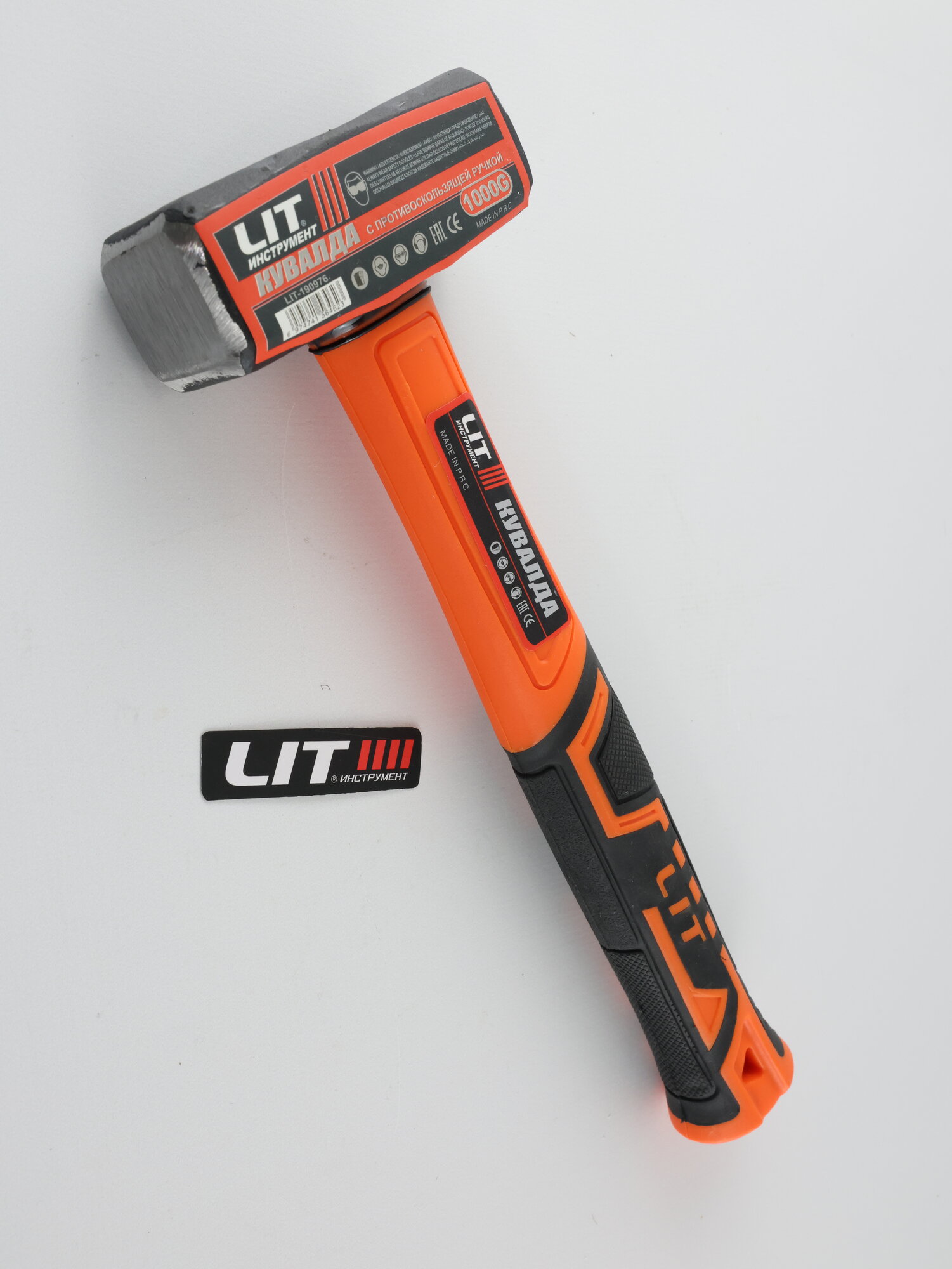 Кувалда 1кг LIT с пластиковой короткой ручкой