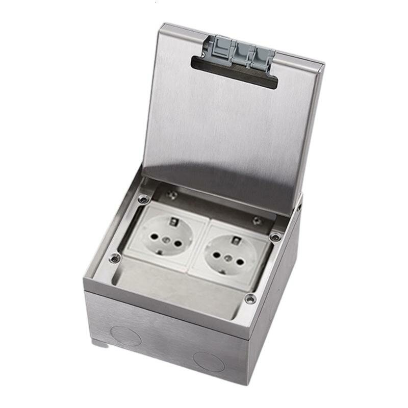 Напольная розетка европейского стиля, мраморная напольная вилка-двойная плоская вилка европейского стандарта