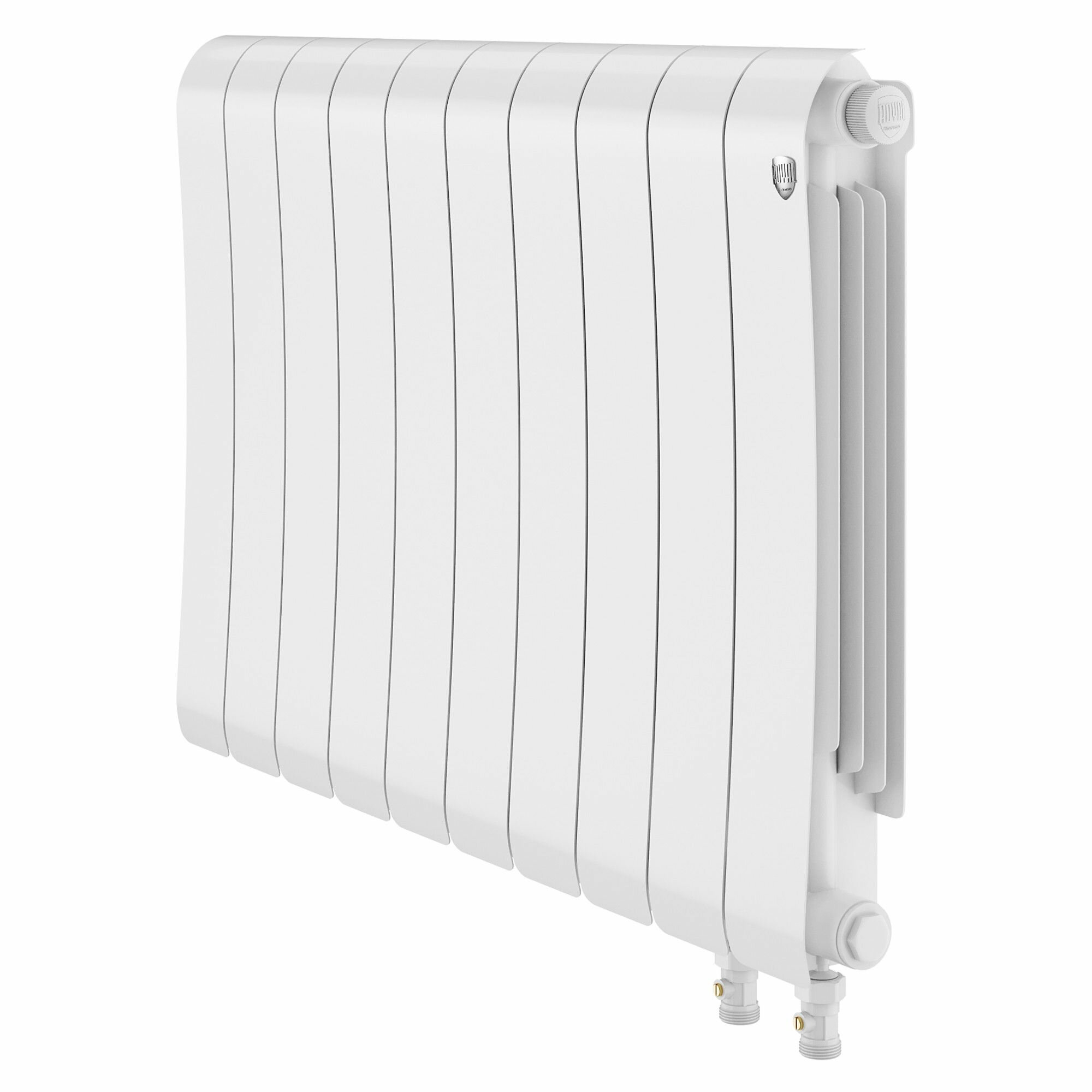 Royal Thermo Infinity 500 х 10 секций радиатор биметаллический нижнее правое подключение цвет Белый