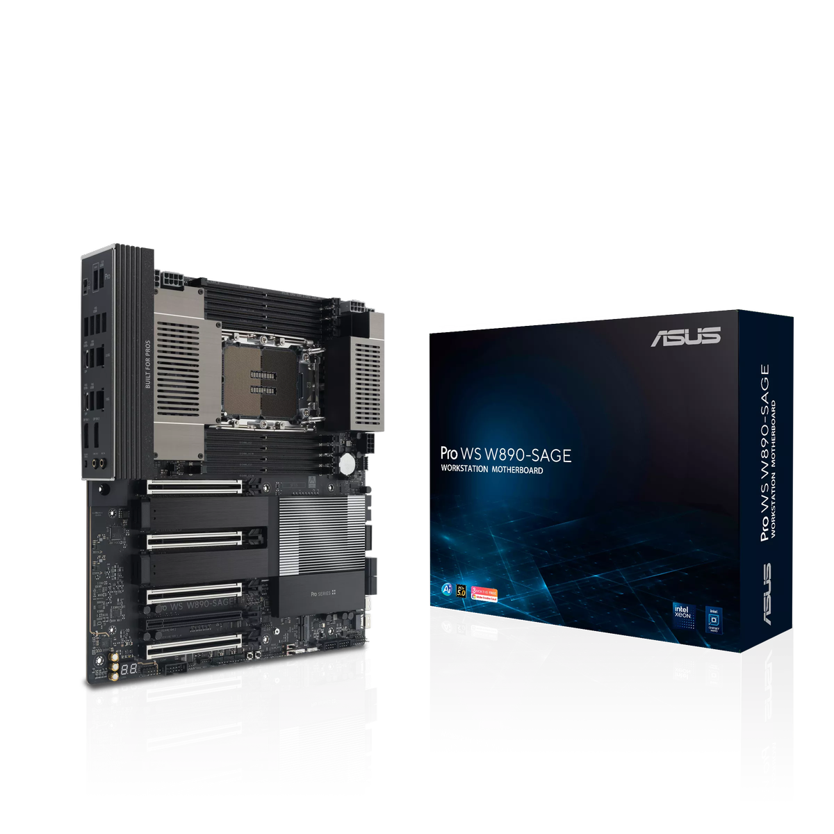 Материнская плата ASUS Pro WS W890-SAGE, LGA4710-v2, Intel W890, SSI CEB, RTL (90MB1MW0-M0EAY0)