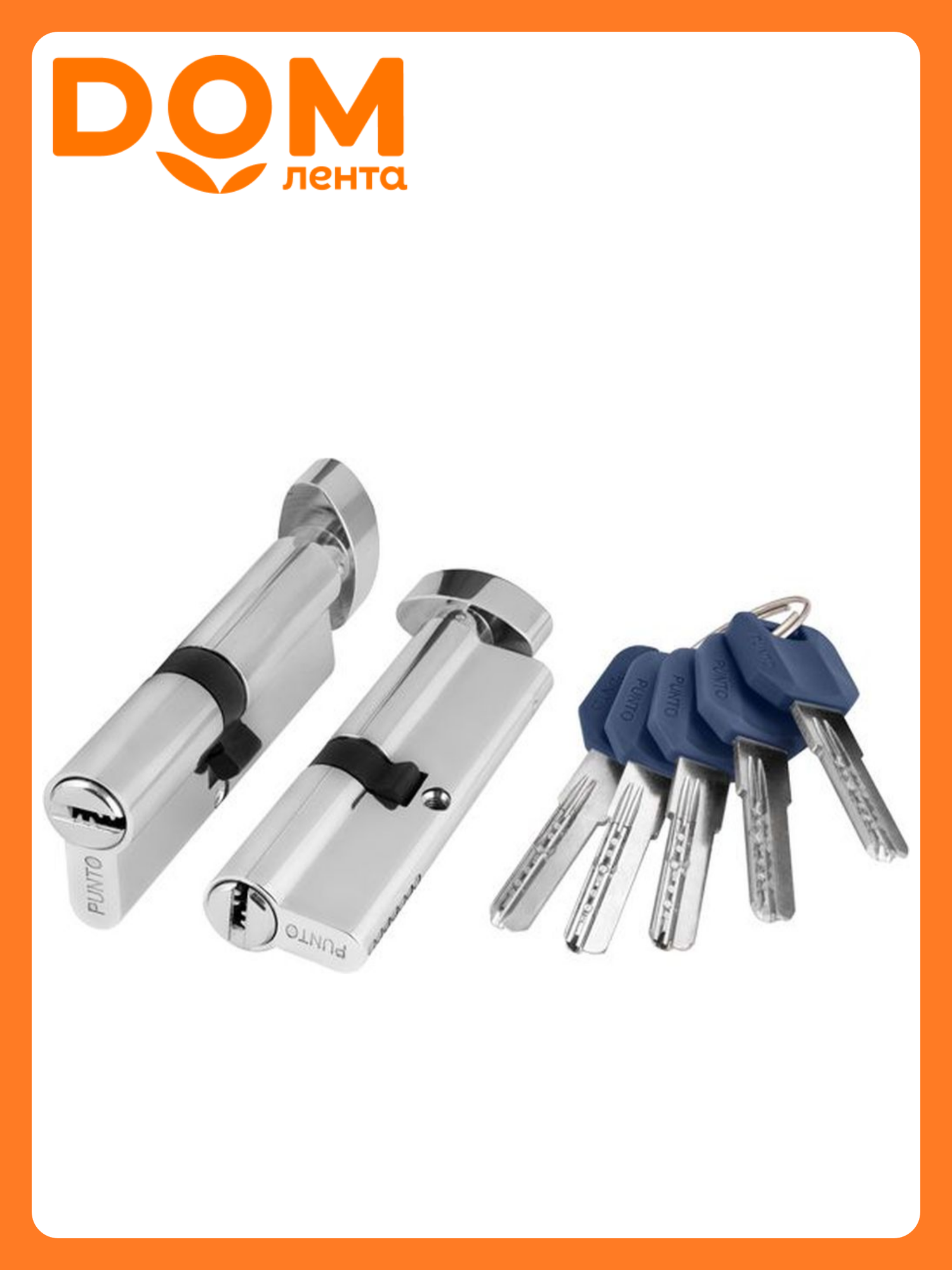 Цилиндровый механизм (Z402/80) Z4002Knob80(35+10+35) с вертушкой CP хром