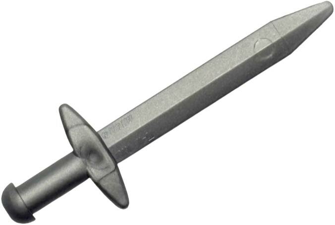 Деталь Lego 18031 Minifigure, Weapon Sword, Greatsword Pointed with Thick Crossguard