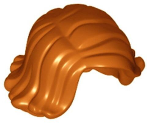 Деталь Lego 20877 Minifigure, Hair Female Short Swept Sideways
