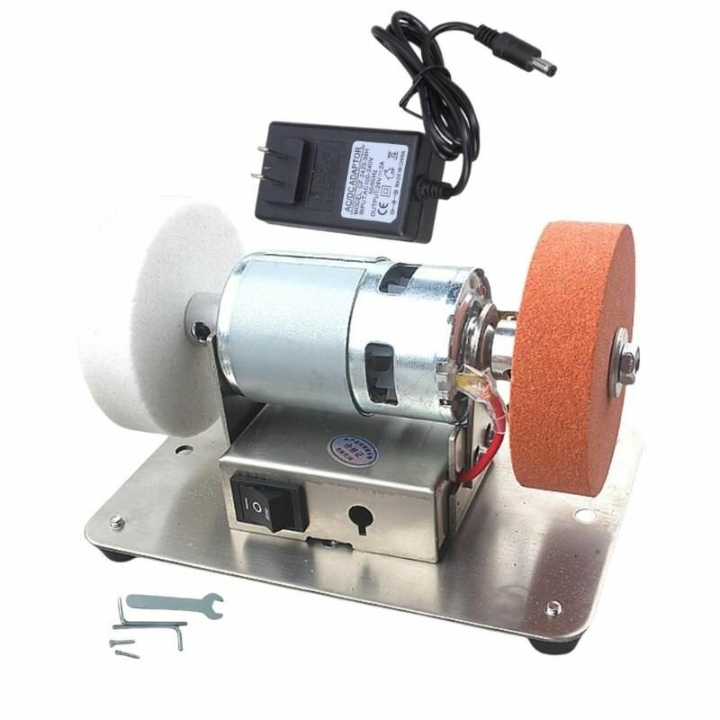 Регулируемая ленточная шлифовальная машина 100W 6000 об/мин для металла, дерева, полировки и заточки