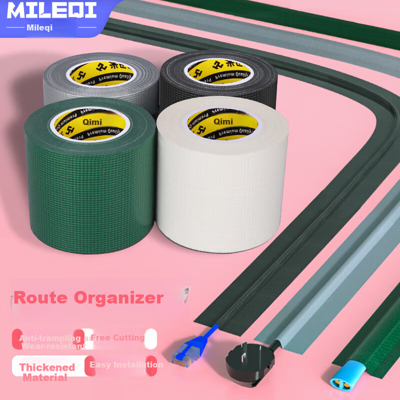 Mileqi Односторонний тканевый липкий ленточный ленточный ленточный ленточный ленточный ленточный 60 мм x 20 м Красный 1