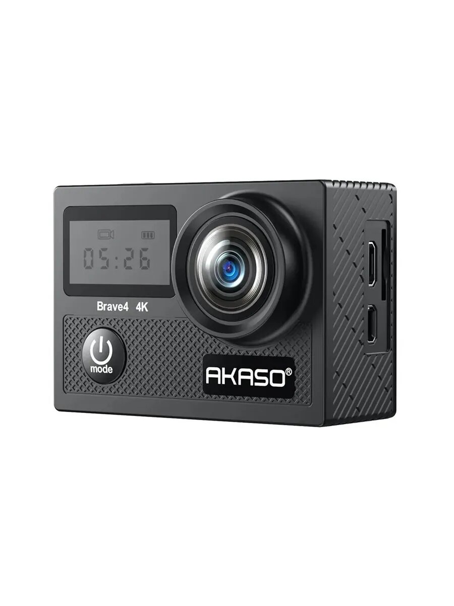 Экшн-камера AKASO BRAVE 4, USB Type-C, черный [SYA0004-BK-03]