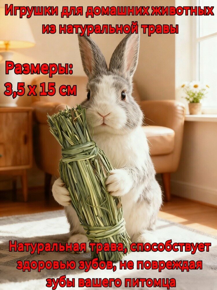 Игрушки для жевания домашних животных из натуральной травы для укрепления здоровья зубов, подходят кроликам и хомякам.