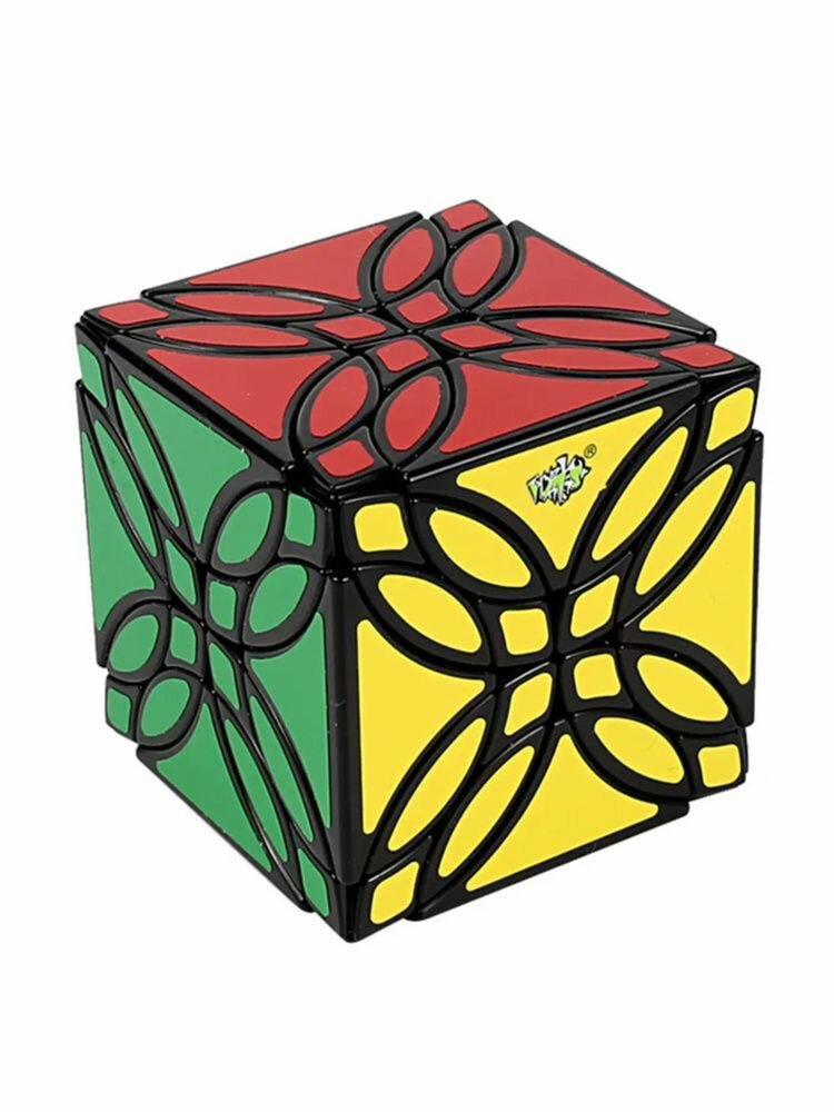LanLan Кубик рубик Master Clover Cube Black Sticker Cubo