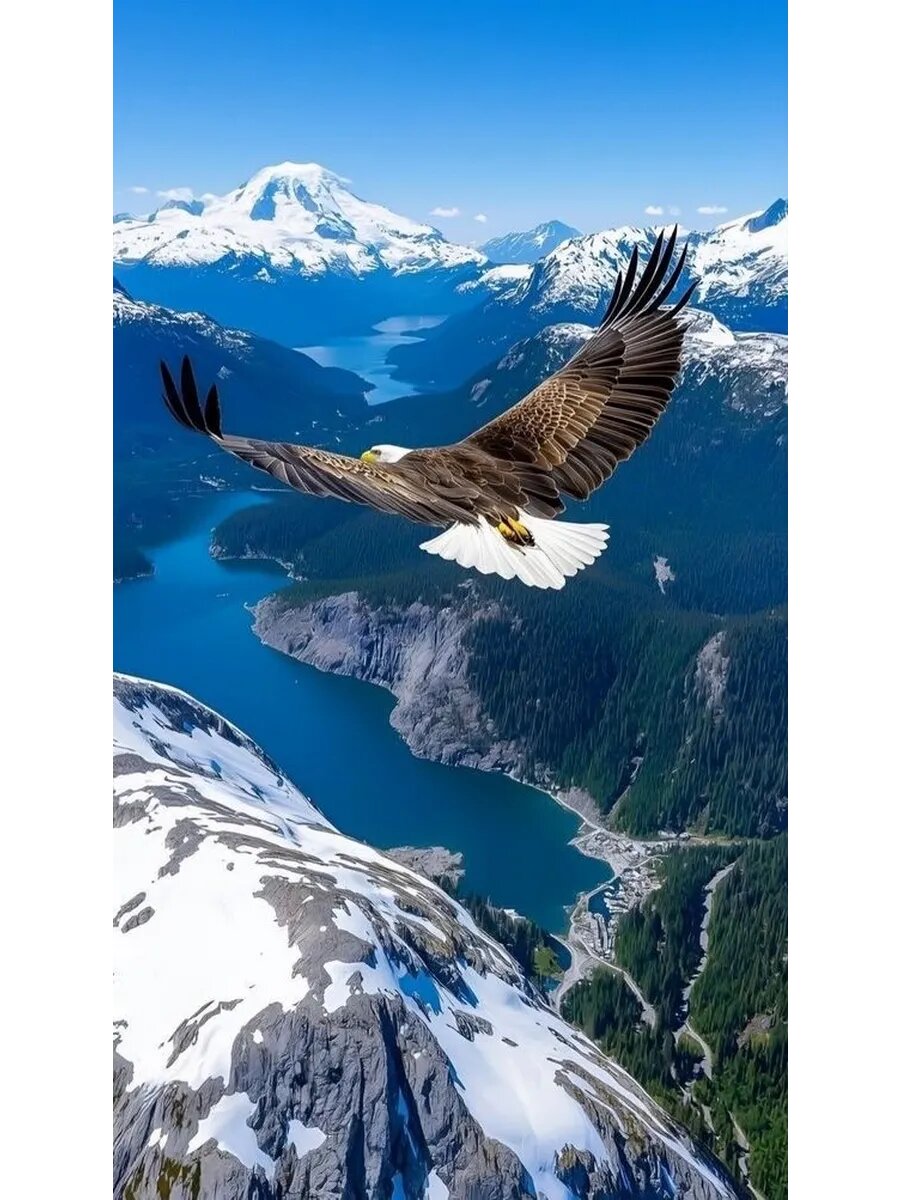 Картина по номерам на холсте Орел 40*50 см