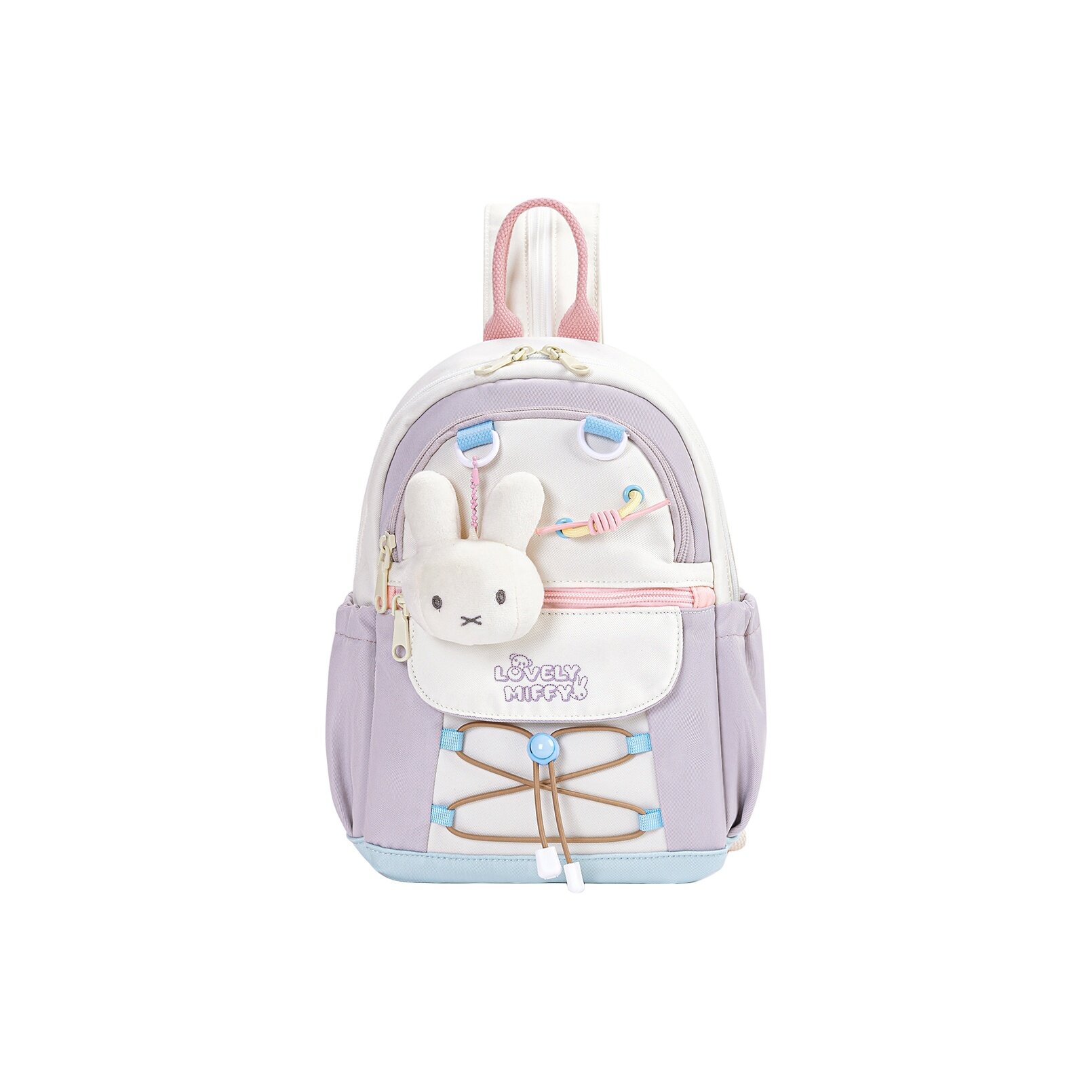 Сумка Miffy, фактура стеганая, синий/белый — фото 1