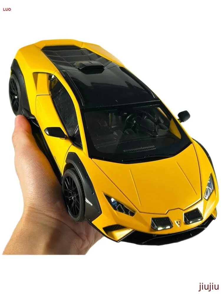Модель автомобиля из сплава Ламборгини, Коллекционные предметы,1:18 Lamborghini Huracan Sterrato суперкар, Детские игрушки для автомобилей
