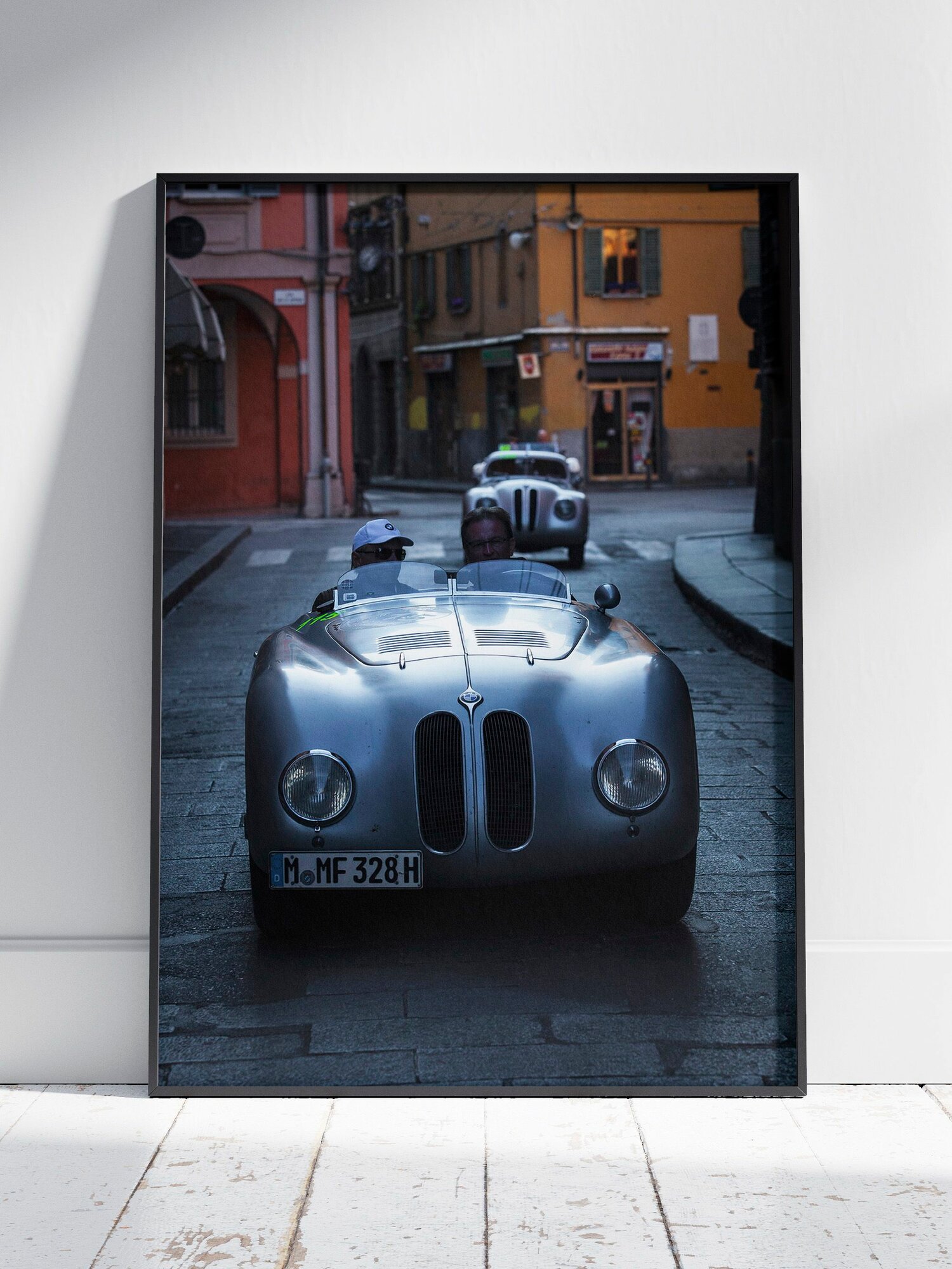 Плакат на стену для интерьера Легенды Авто (БМВ 328 Милле Милья - BMW 328 Mille Miglia Roadster) - Постер по машине формата A4 (21x30 см)