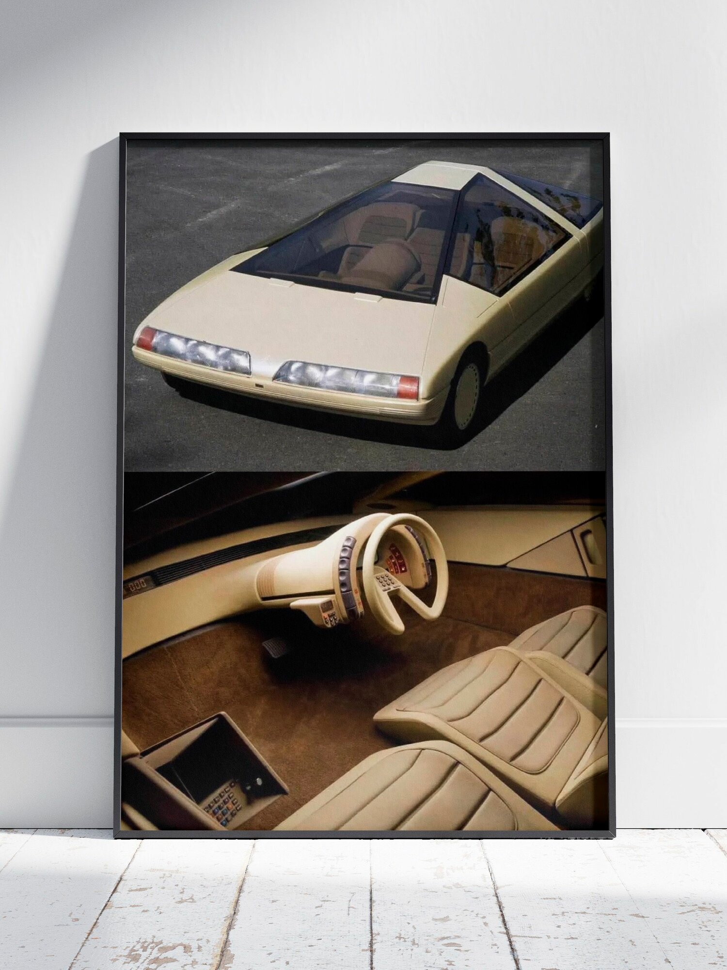 Плакат на стену для интерьера Легенды Авто (Ситроен Карин - Citroen Karin) - Постер по машине формата A4 (21x30 см)