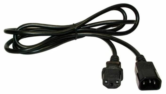 Шнур питания Lanmaster C13-С14, проводник 3х0,75 мм2, 10 м, 220В, 10А, черный (LAN-PP13/14-10-BK)