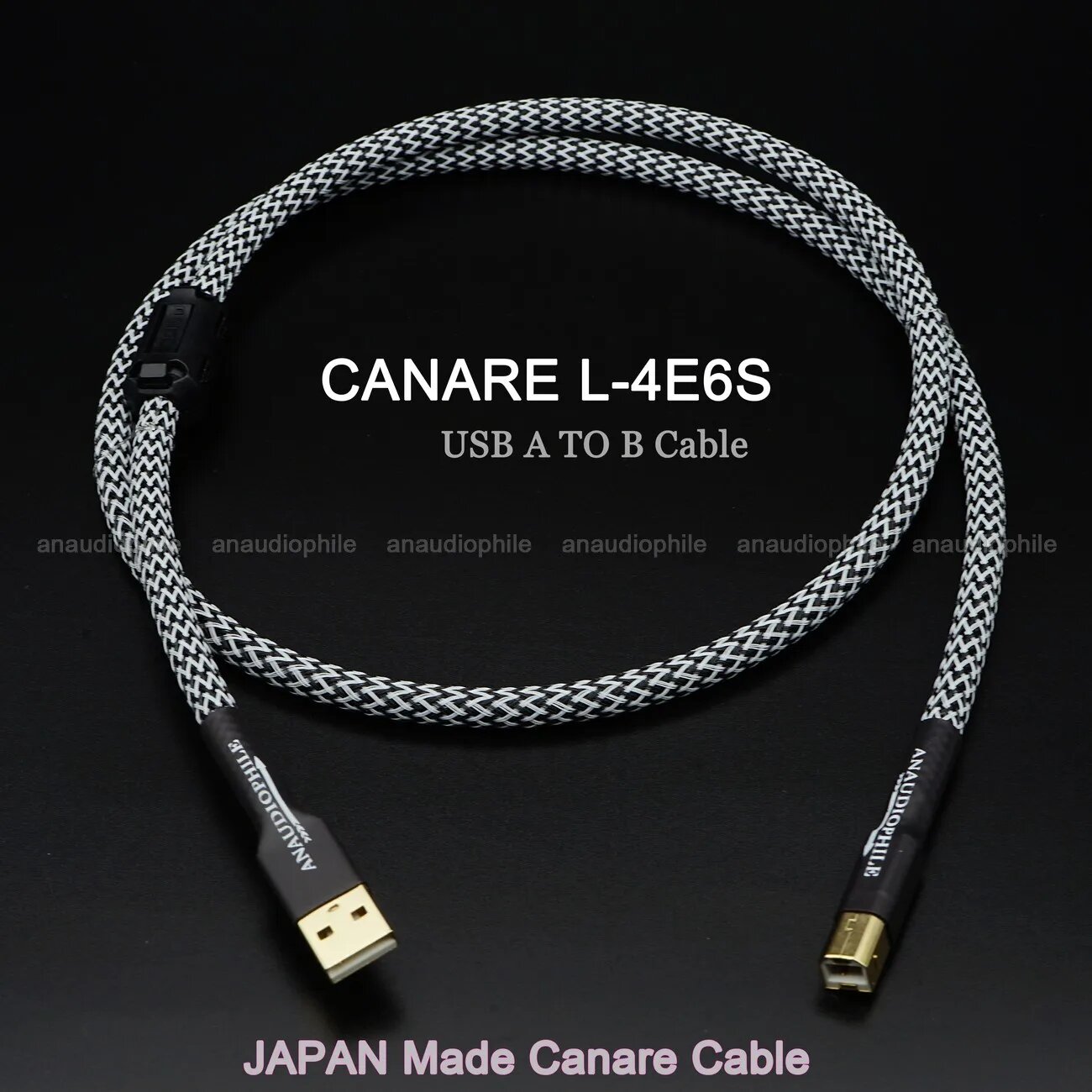 CANARE L-4E6S USB A to B кабель, 30см, черный
