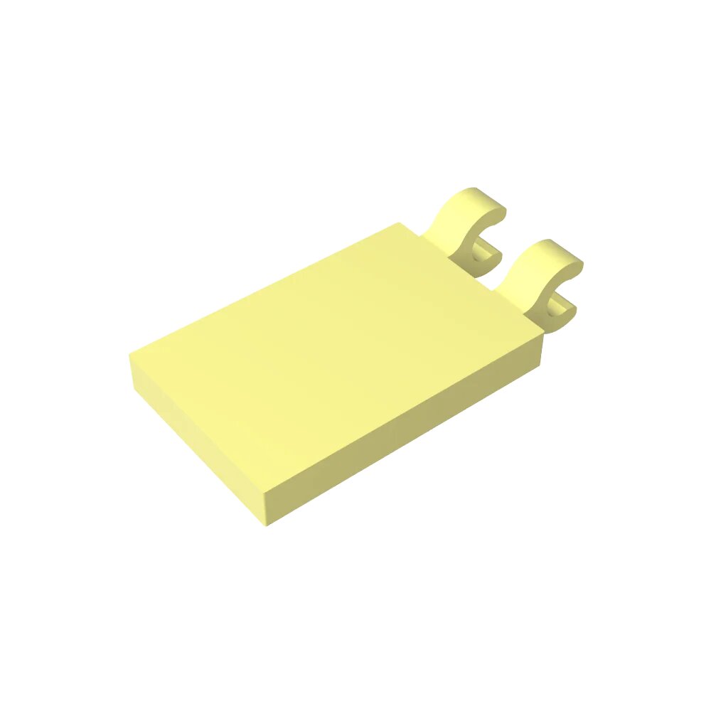 Gobricks GDS-896 плитка 2x3 светло-желтая (033)