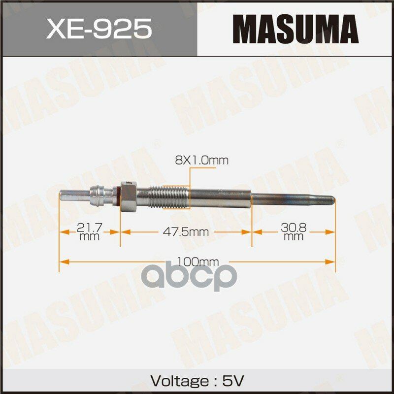 Свеча накаливания Masuma арт. XE-925