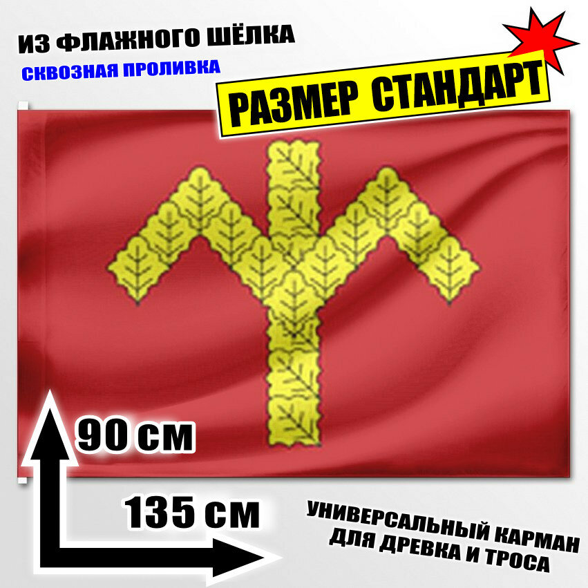 Флаг Кошноруйского сельского поселения 135x90 см.