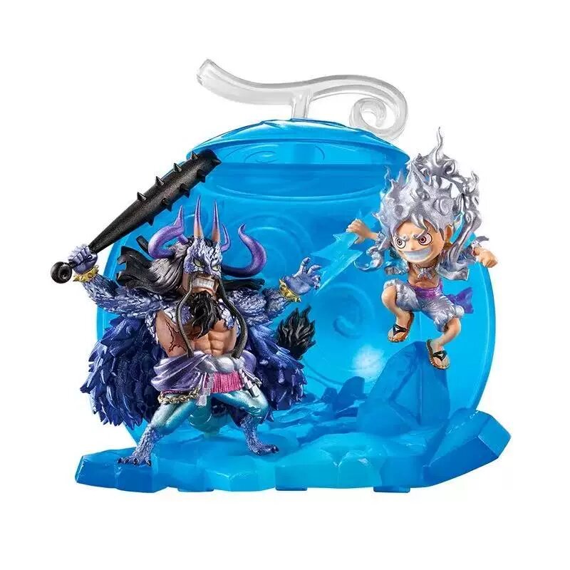 Фигурка Bandai ONE PIECE Devil Fruit Gashapon: Модная коллекционная игрушка для демонстрации синий