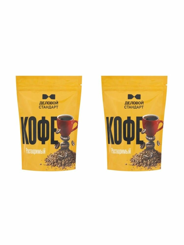 Деловой Стандарт Кофе растворимый, дой-пак, 150г, 2 шт