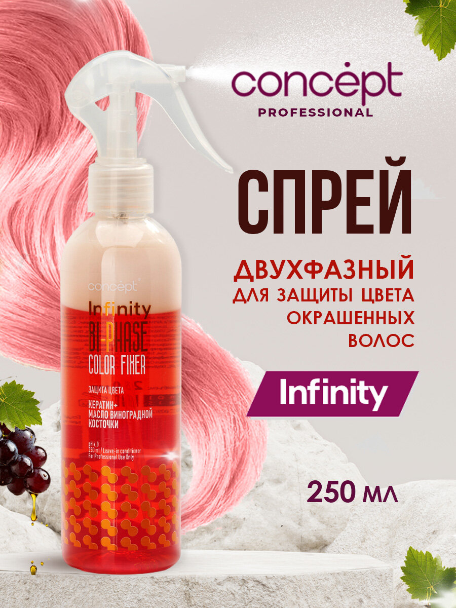 Concept Infinity Спрей двухфазный для защиты цвета окрашенных волос 250 мл
