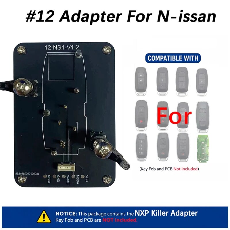 2026 NXP Killer Copy Keys Tool MCKB адаптер для BMW BDC3: простой в использовании, No.12 Adapter