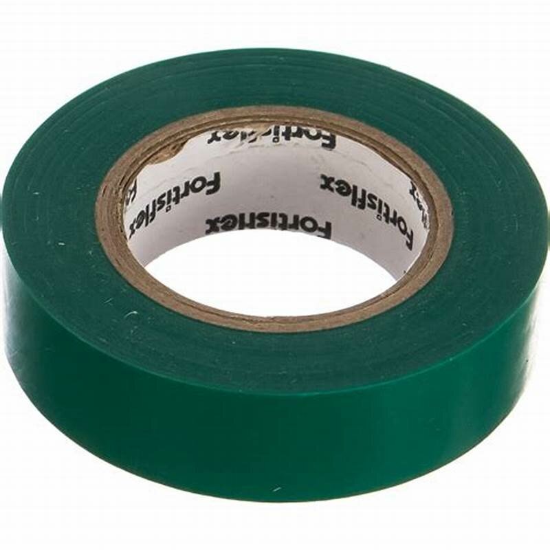 Изолента ПВХ 15 × 0,15 × 10, зелёная (Fortisflex)