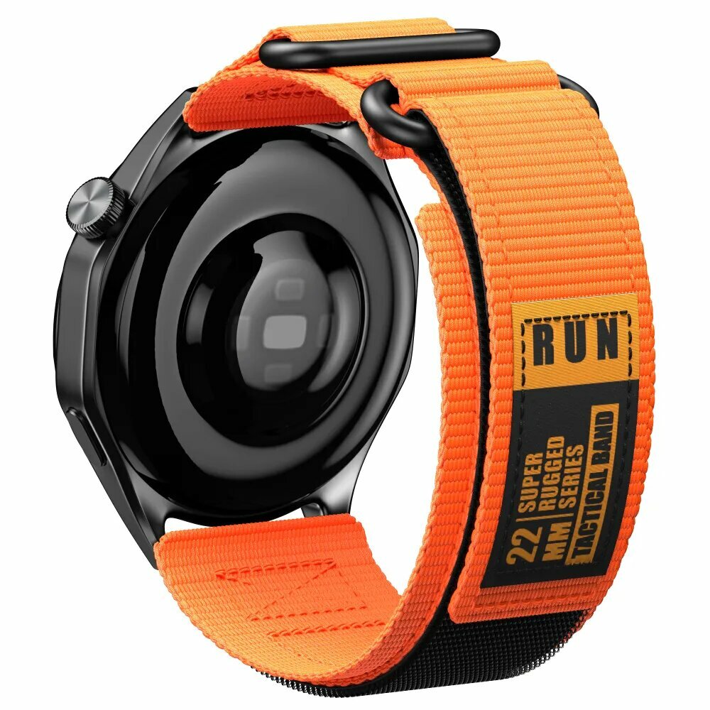 22 - мм нейлоновый ремень для часов Huawei GT 5 4 3 2, GT 4 3 2 Pro 46 мм, для Garmin Vivoactive 4, Venu 3 2, Samsung Galaxy Watch 3 45 мм / Gear S3 Frontier