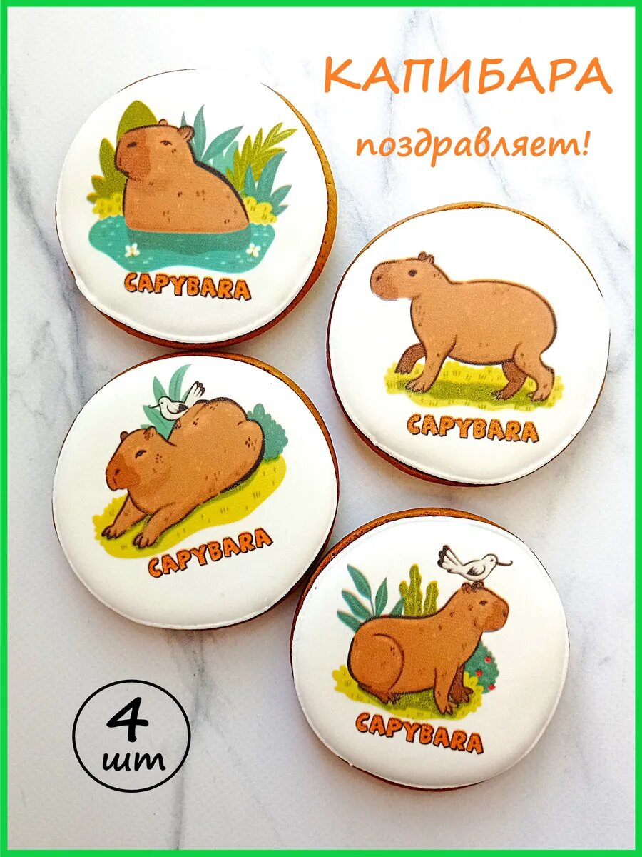 Имбирные пряники Капибара Capybara