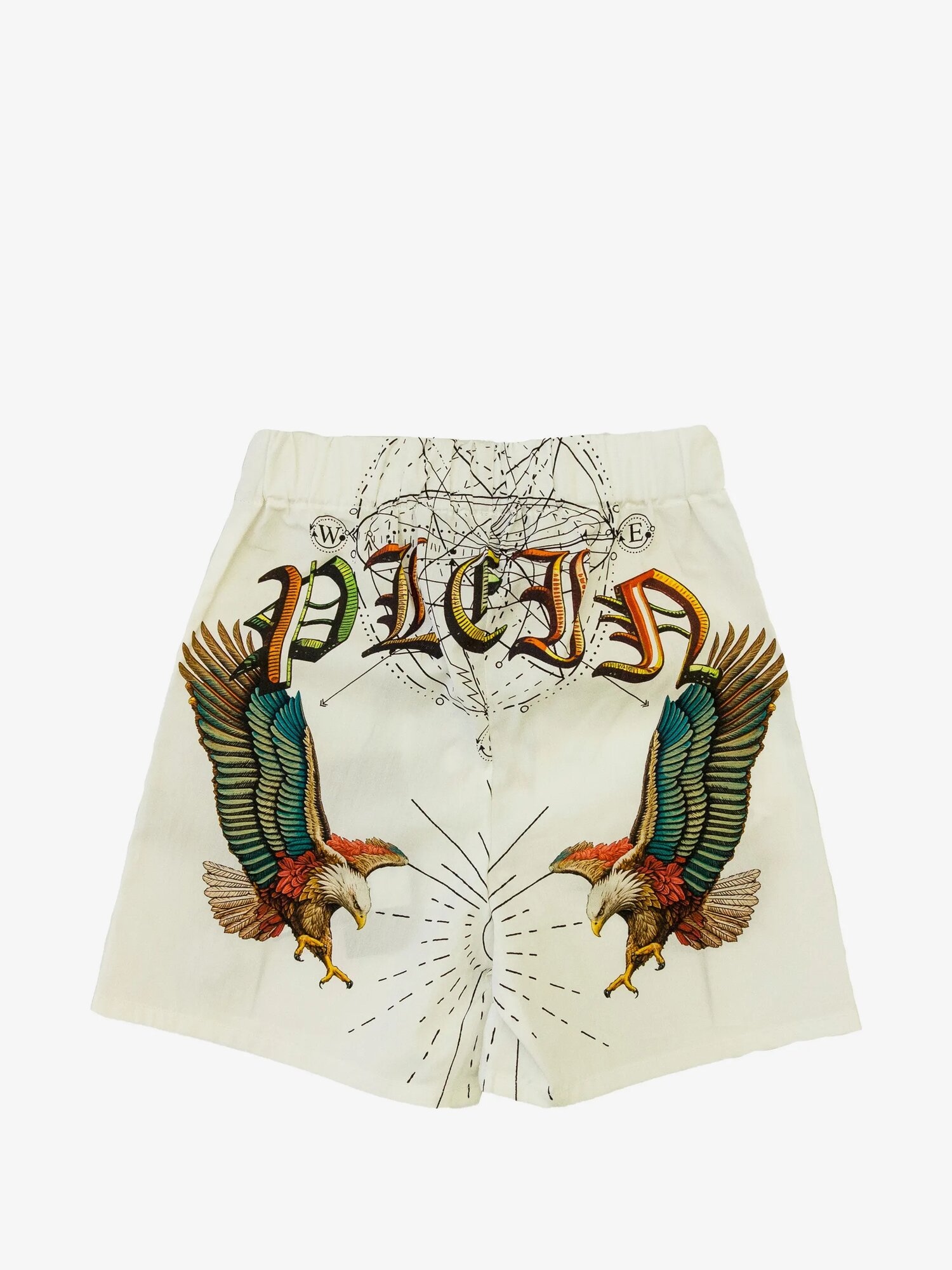 Шорты PHILIPP PLEIN Eagle-print shorts, размер 6 лет — фото 1