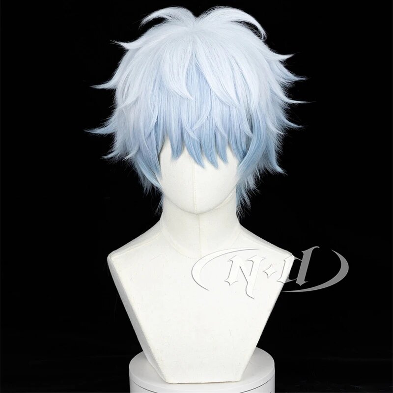 Серебристый парик Gintoki Sakata для косплея