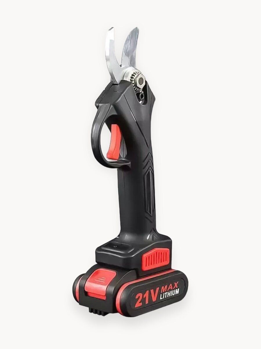 Секатор аккумуляторный садовый мощный, электросекатор бесщеточный, электрический секатор, сучкорез профессиональный 2АКБ