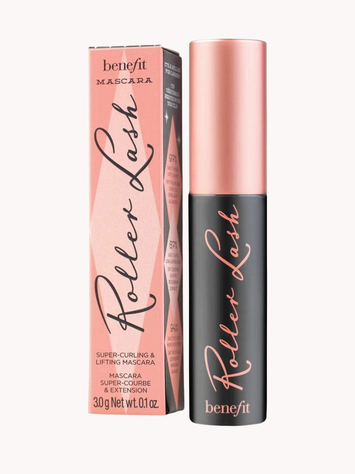 Benefit мини-формат Удлиняющая, подчеркивающая изгиб тушь для ресниц(3г) Roller Lash Super-Curling & Lifting Mascara 3g